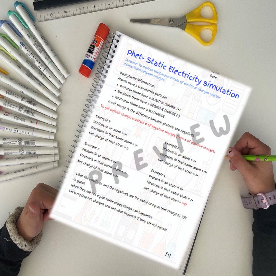 Static Electricity Phet Simulation (Download Now) - Etsy