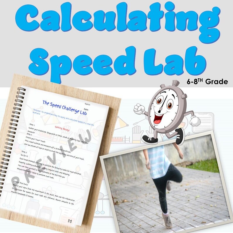 Calculating Speed Lab - Etsy