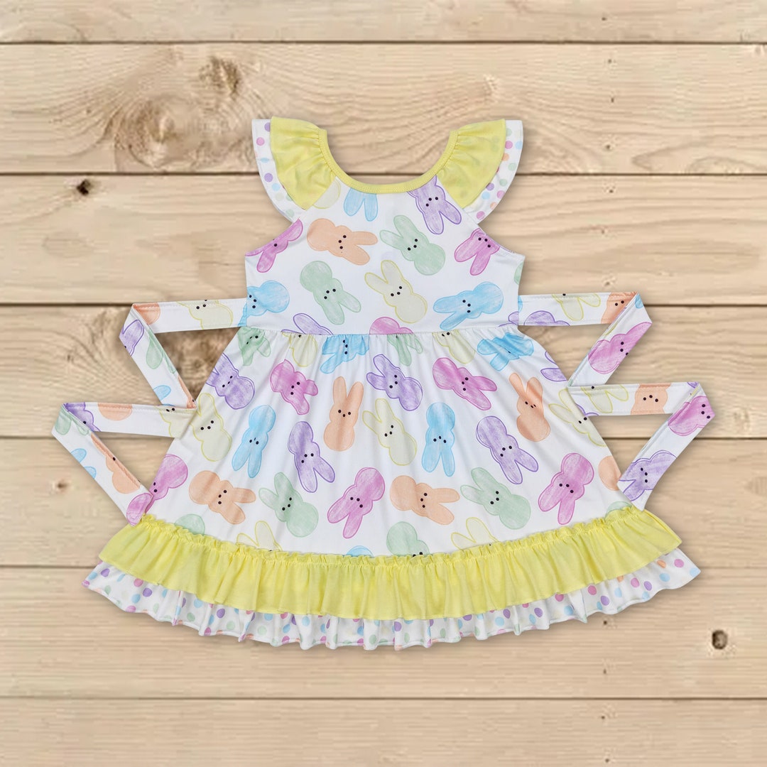 Easter Bunny Dress,toddle Girl Easter Bunny Dress,cute Bunny Easter ...