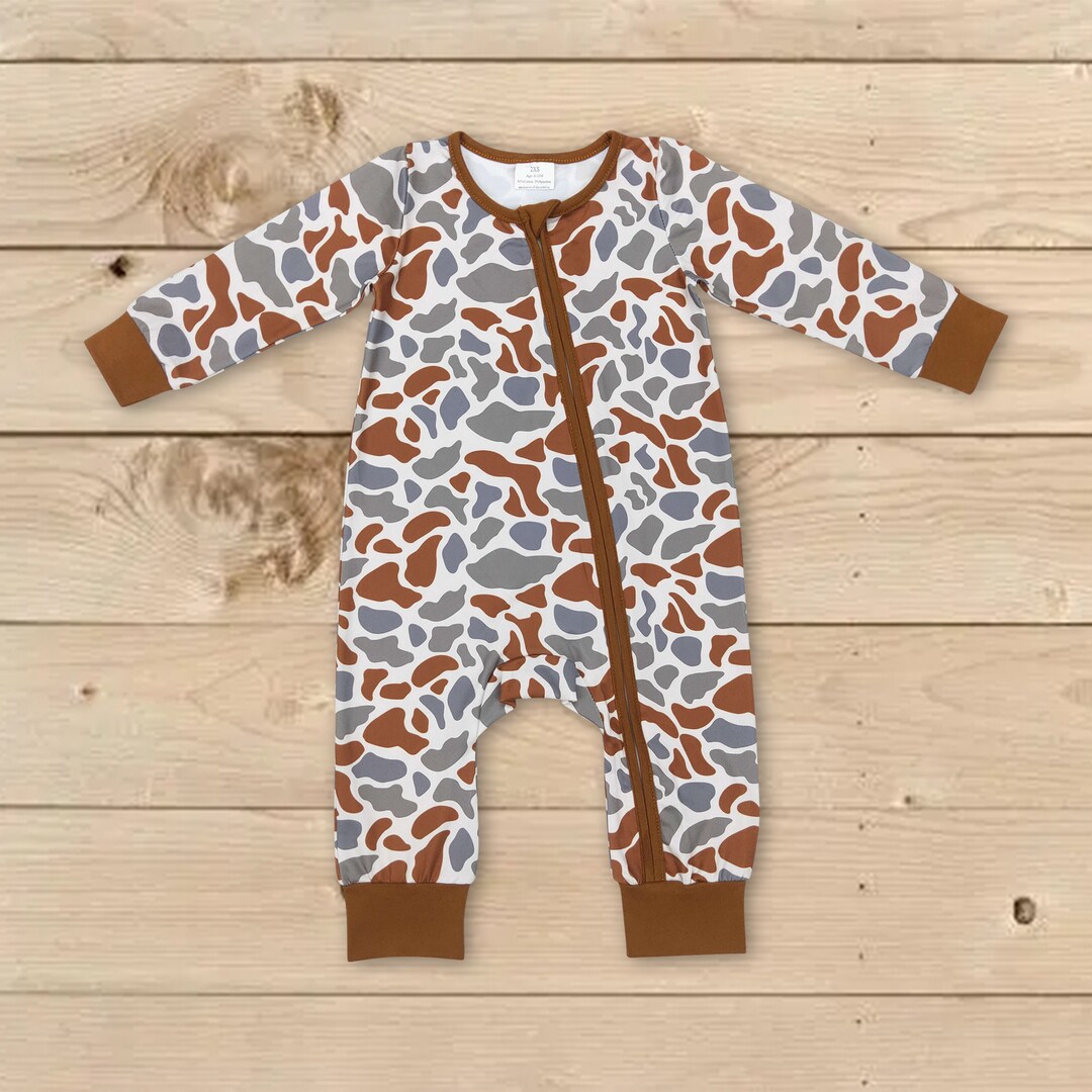Baby Camo Romper,toddle Green Brown Camo Romper,baby Shower Gift,camo ...