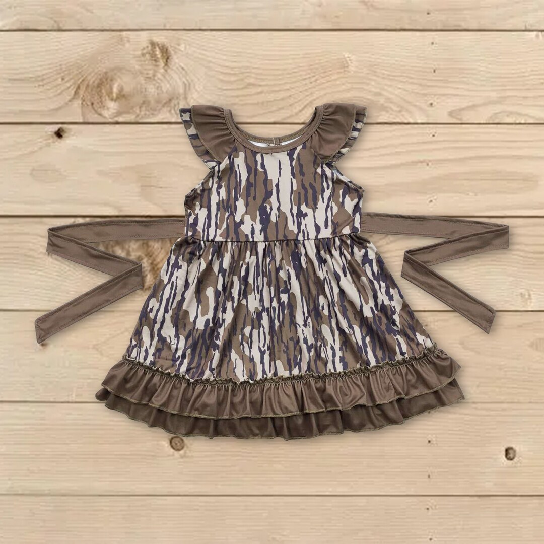 Camo Dress,toddle Girls Camo Hunting Romper,girs Summer Dress,birthday ...