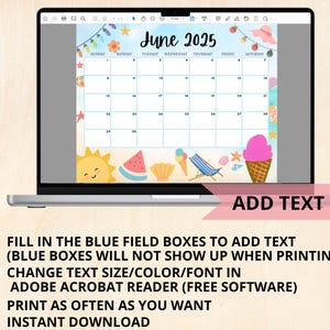 EDITABLE Monthly Calendar 2025 Bundle, Printable Fillable Monthly ...