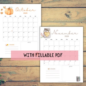 2025 EDITABLE Printable Watercolor Calendar,printable Fillable Monthly ...