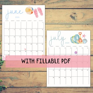 2026 EDITABLE Printable Watercolor Calendar,printable Fillable Monthly ...