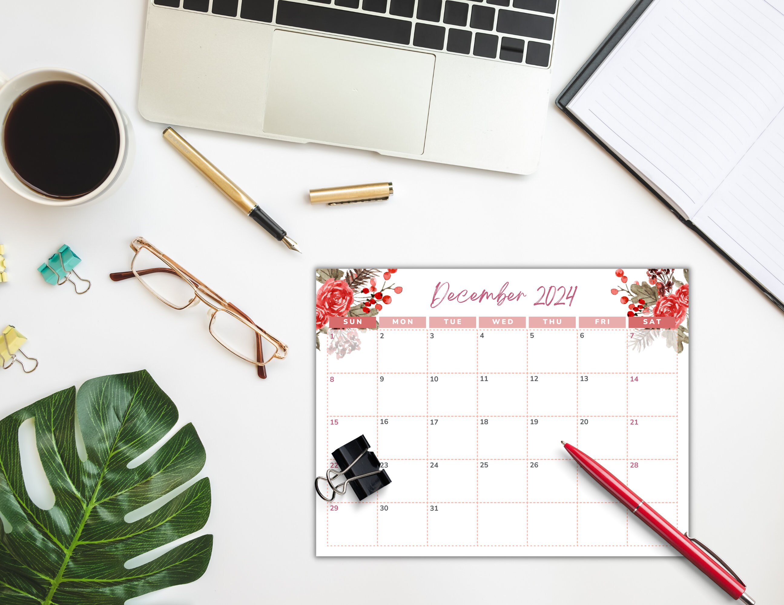 Calendar 2024 EDITABLE Fillable Printable Monthly Calendar Bundle Pack ...