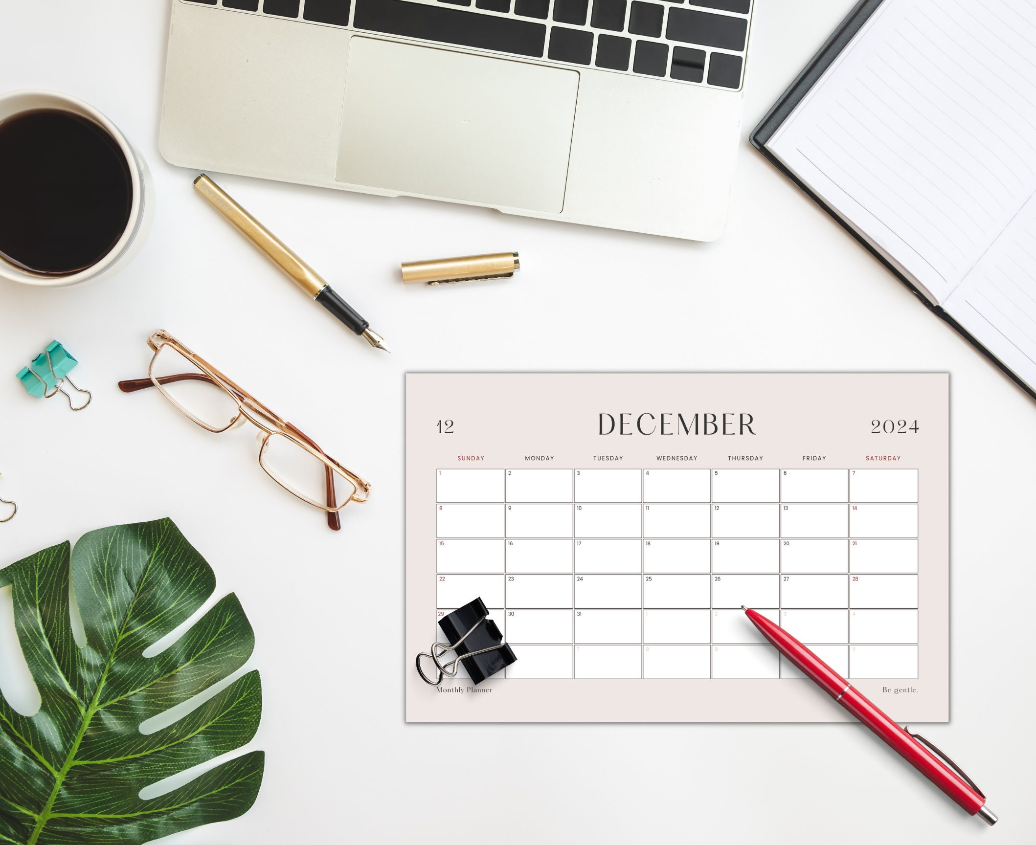 Printable Calendar 2024 Bundle, Boho Calendar, Minimalist Calendar ...