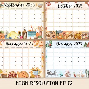 EDITABLE Wall Calendar 2025 Bundle, Wall Calendar 2025, Classroom ...