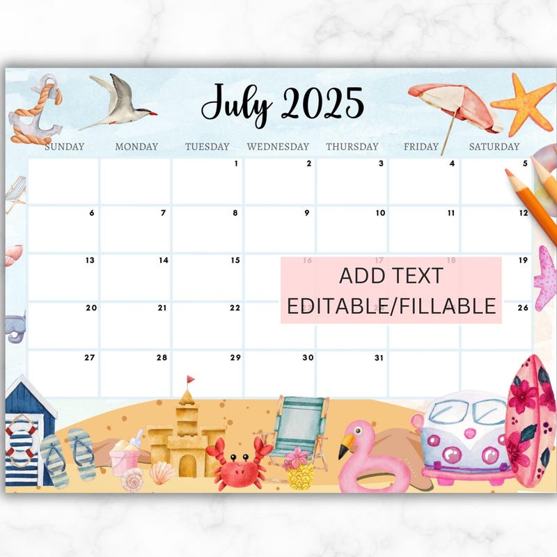 Summer 2024 Calendar - Etsy