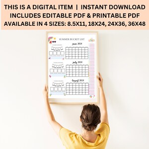 Editable Summer Poster, Summer of Fun Planner, Summer to Do List ...