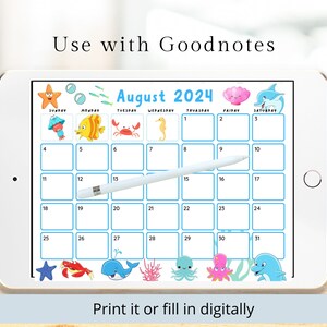 EDITABLE Monthly Calendar 2024 Bundle, Cute Whole Year 2024 Calendar ...