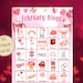 PRINTABLE February Bingo Game With 50 Unique Bingo Cards, Bing Game ...