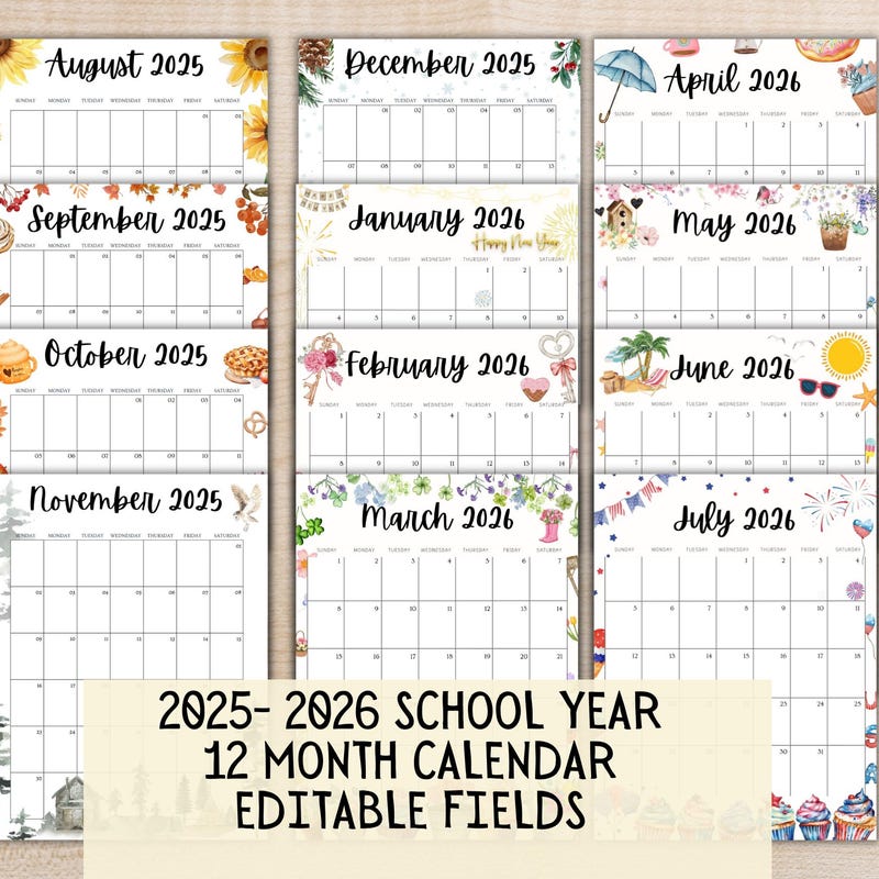 Udm 2025 2026 Calendar - Etsy Canada
