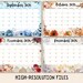 EDITABLE Calendar 2025 Bundle Pack W/ Flowers, Floral Calendar, Floral ...