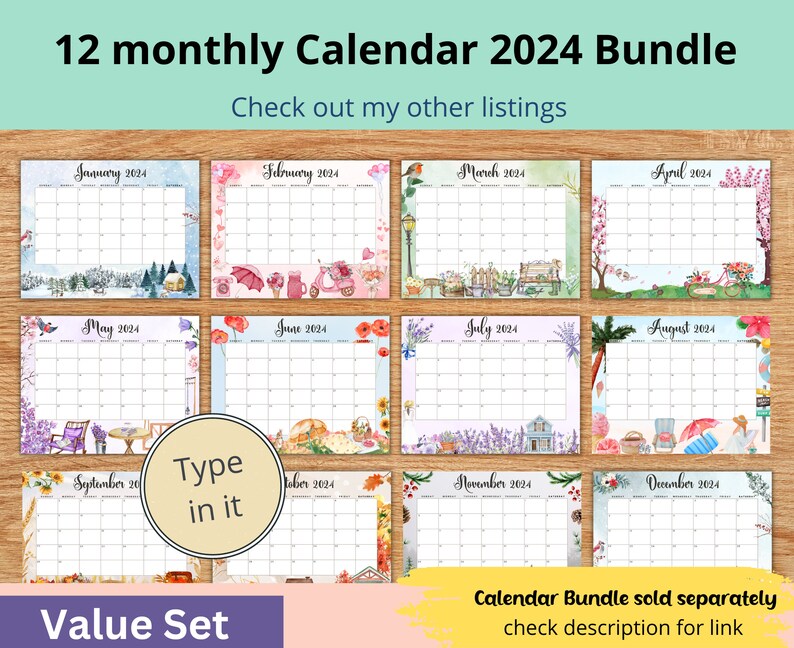EDITABLE May 2024 Calendar Printable Fillable Monthly Calendar for May ...