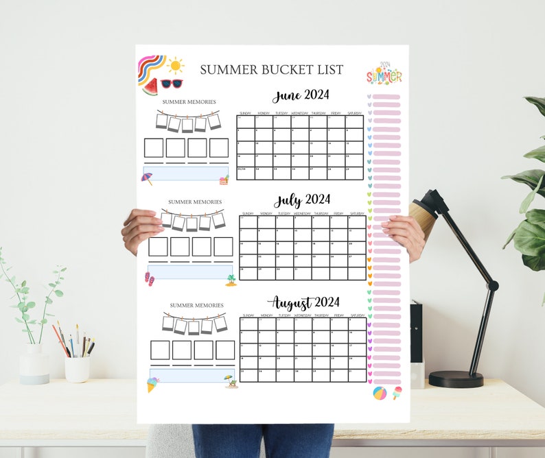 Editable Summer Poster, Summer of Fun Planner, Summer to Do List ...