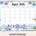 EDITABLE Calendar 2025 Bundle Pack W/ Flowers, Floral Calendar, Floral ...