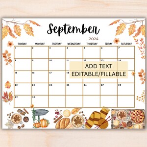 EDITABLE August 2024 Calendar, Printable Monthly Calendar 2024, Back to ...