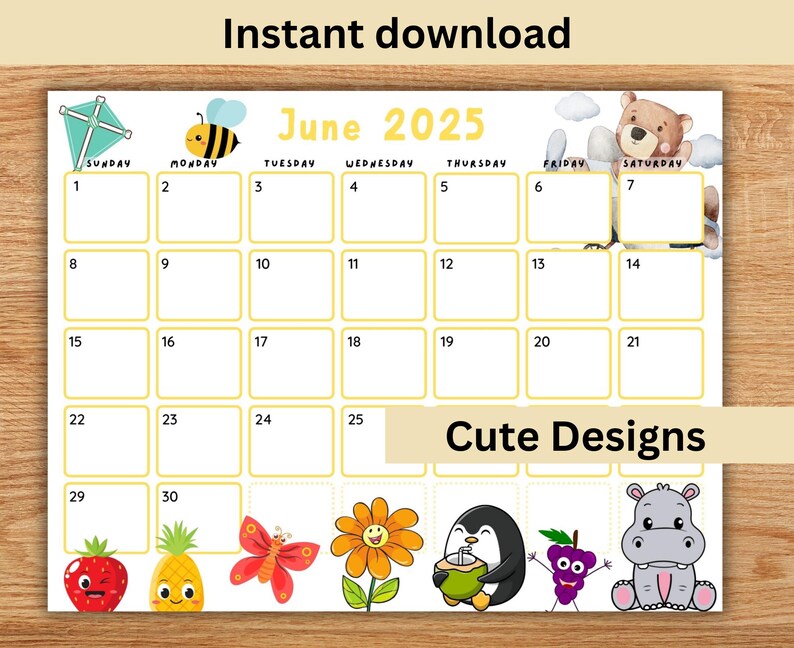EDITABLE Monthly Calendar 2025 Bundle Pack, Classroom Kids Calendar ...
