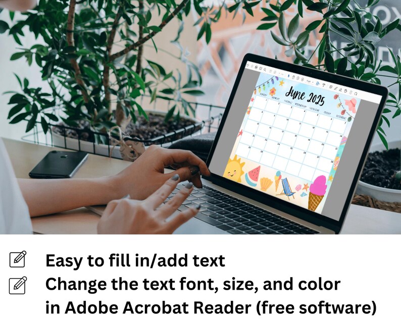 EDITABLE Monthly Calendar 2025 Bundle, Printable Fillable Monthly ...
