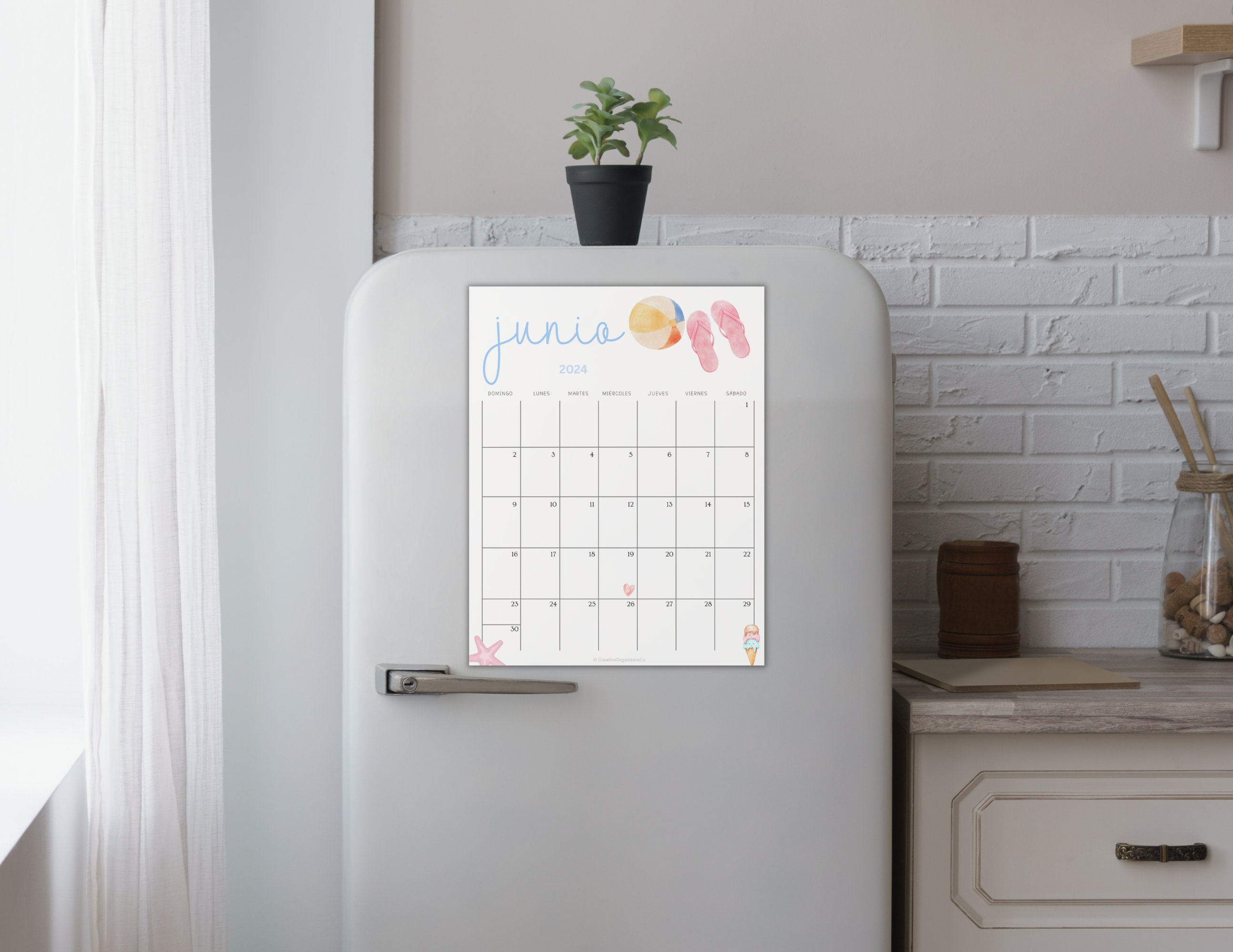 Spanish 2024 EDITABLE Printable Calendar 2024 Calendario En Español ...