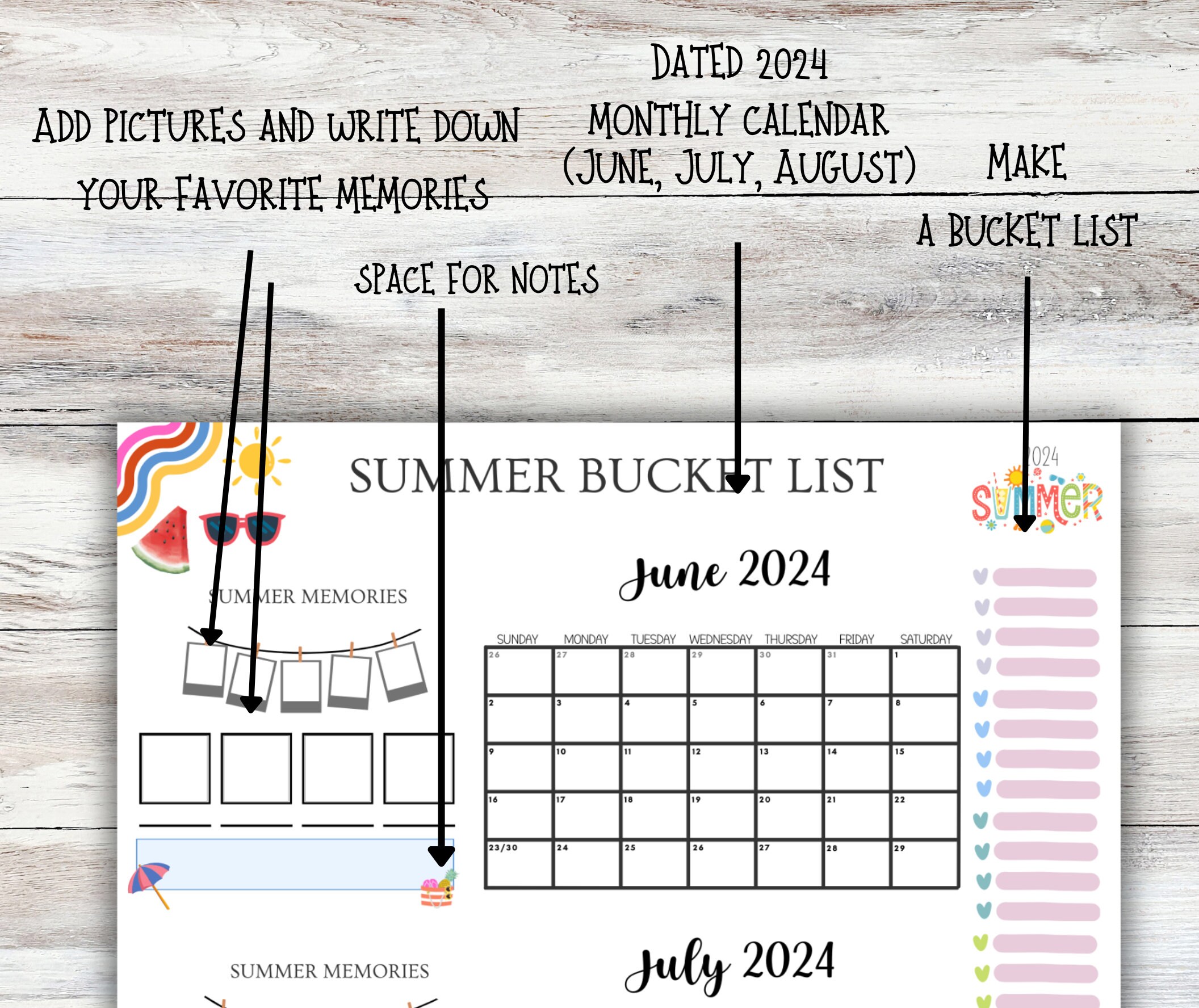 Editable Summer Poster, Summer of Fun Planner, Summer to Do List ...