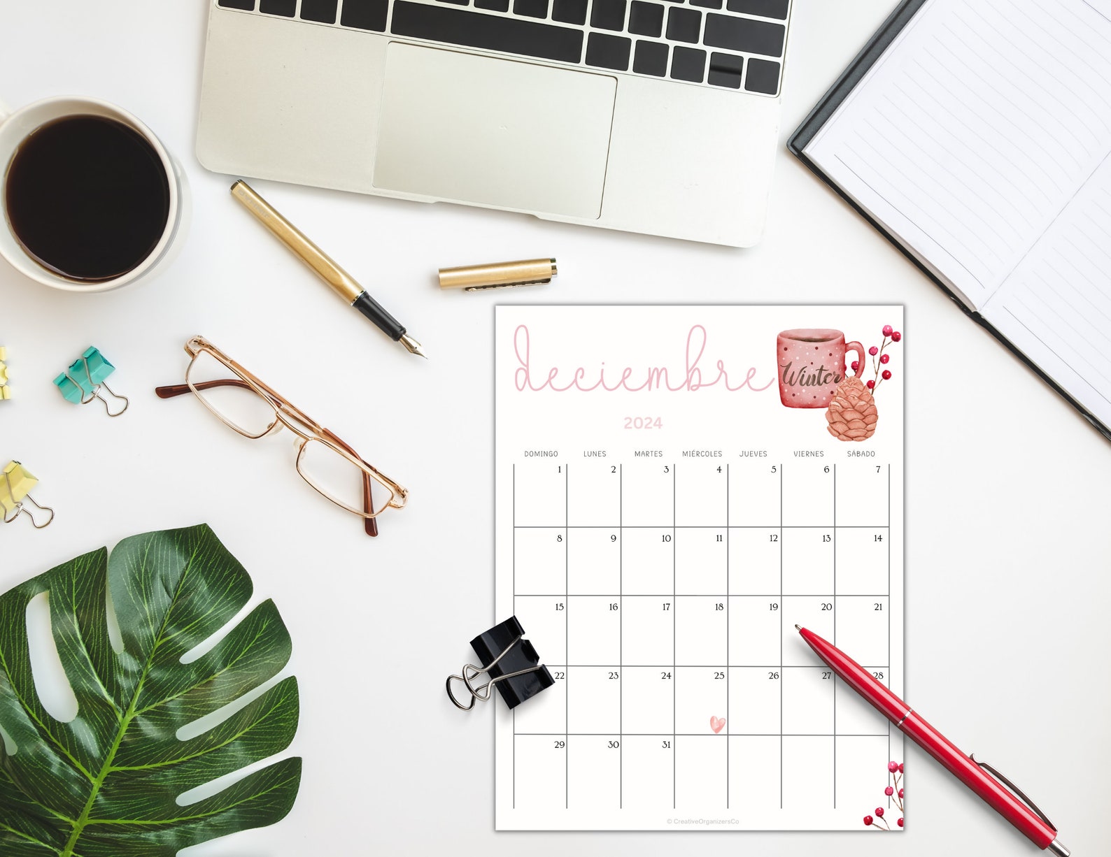 Spanish 2024 EDITABLE Printable Calendar 2024 Calendario En Español ...