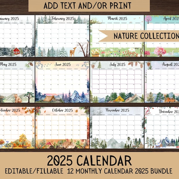 Nature Calendar - Etsy