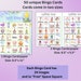 PRINTABLE April Easter Bingo Game With 50 Unique Bingo Cards, Bingo ...