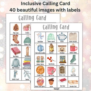 PRINTABLE Winter Bingo Game With 50 Unique Bingo Cards, Bingo Game ...