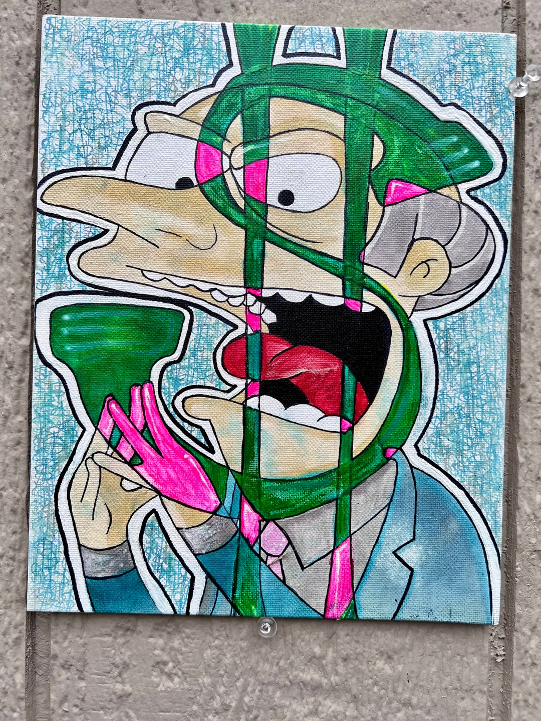 Greedy Boss Original Painting - Etsy