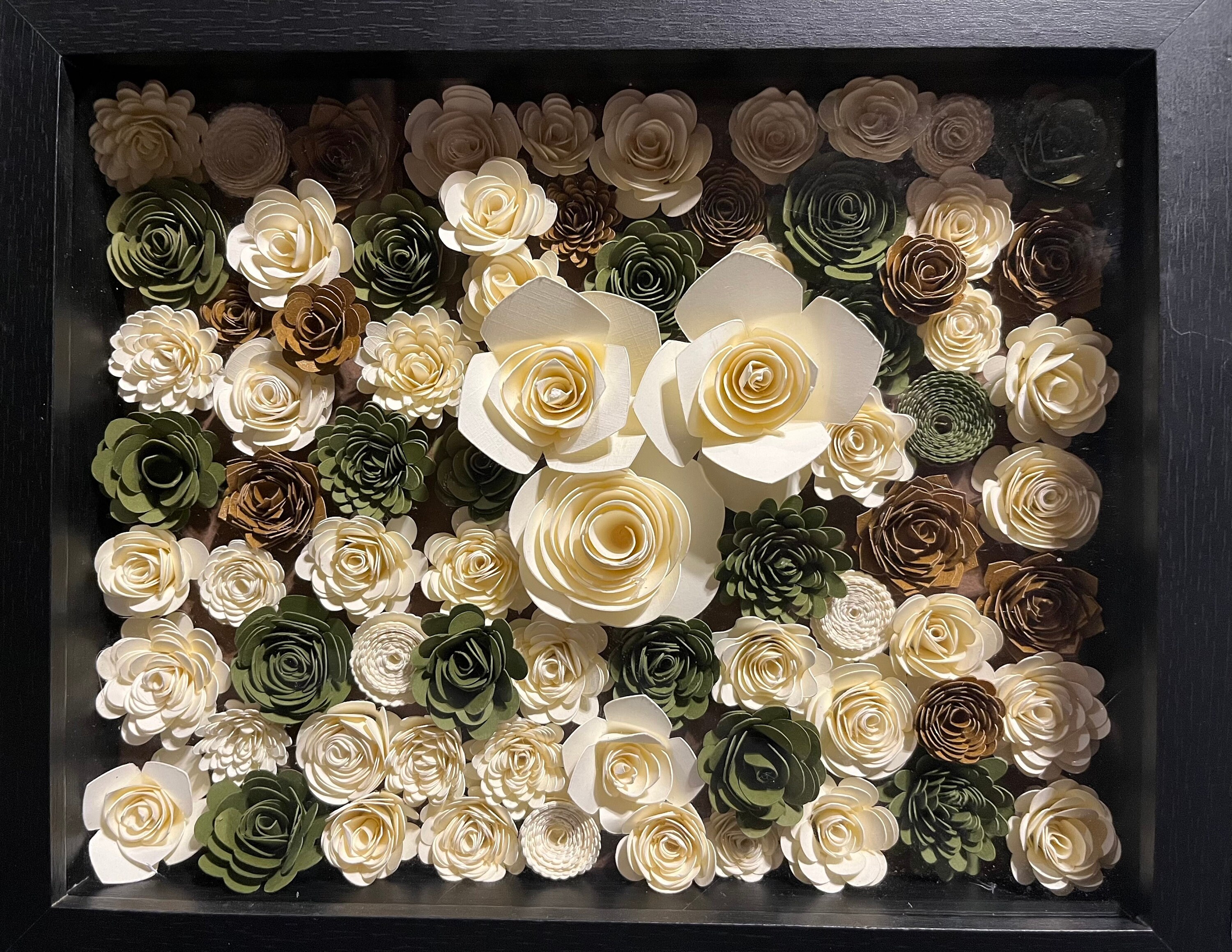 Floral Frame Paper Flowers Decoration Floral Flowers Paper - Etsy