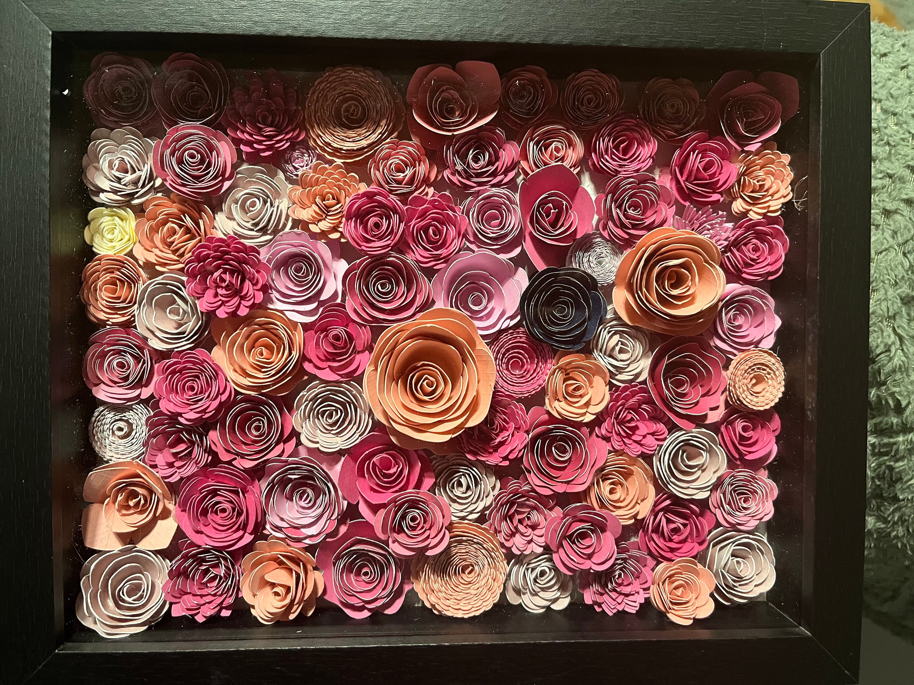 Floral Frame Paper Flowers Decoration Floral Flowers Paper - Etsy