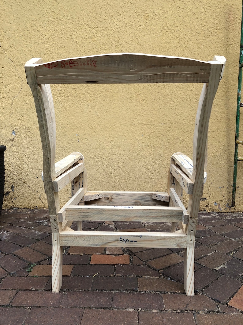 Traditional Wingback Armchair Frame Plan. - Etsy