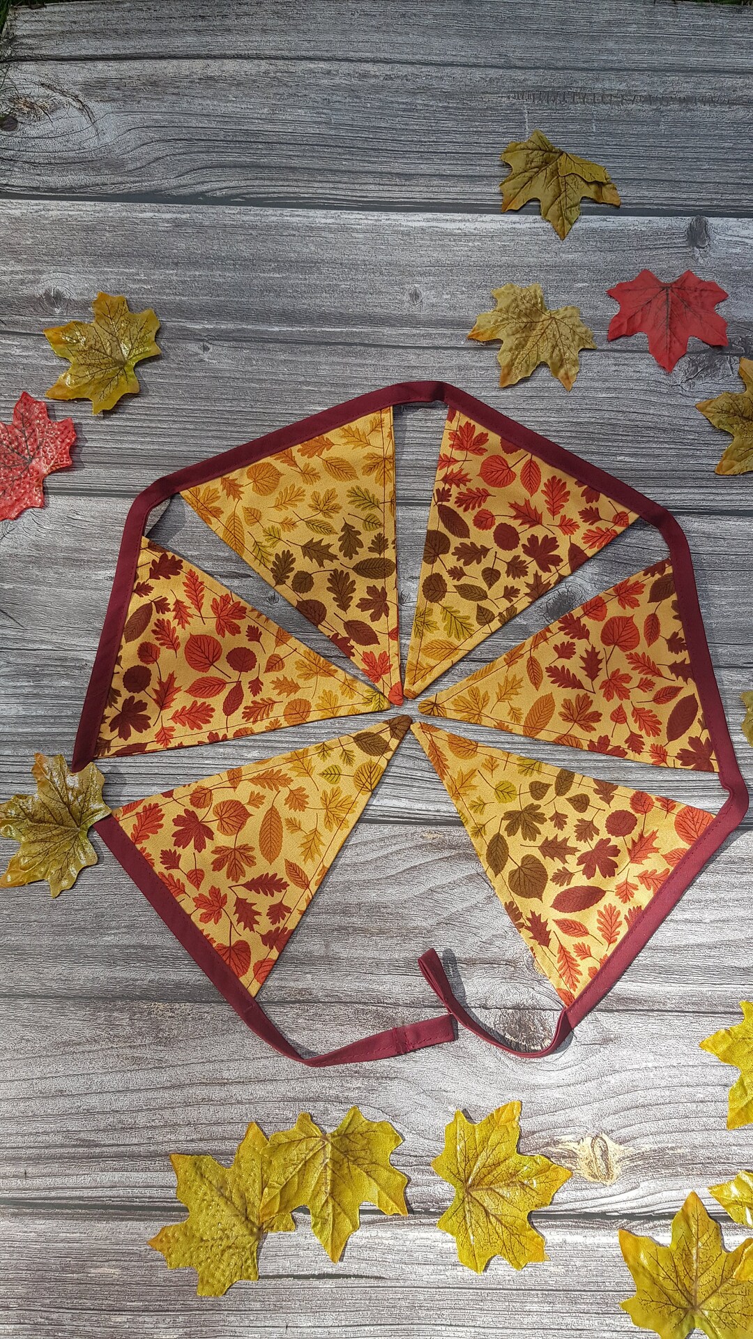 Autumn Buntingautumn Leaves Bunting Bunting for Kitchen - Etsy