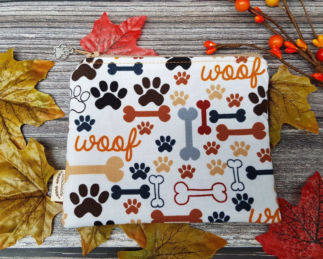 Paw Print Coin Purse Card and Coin Purse Zip Purse for Dog - Etsy