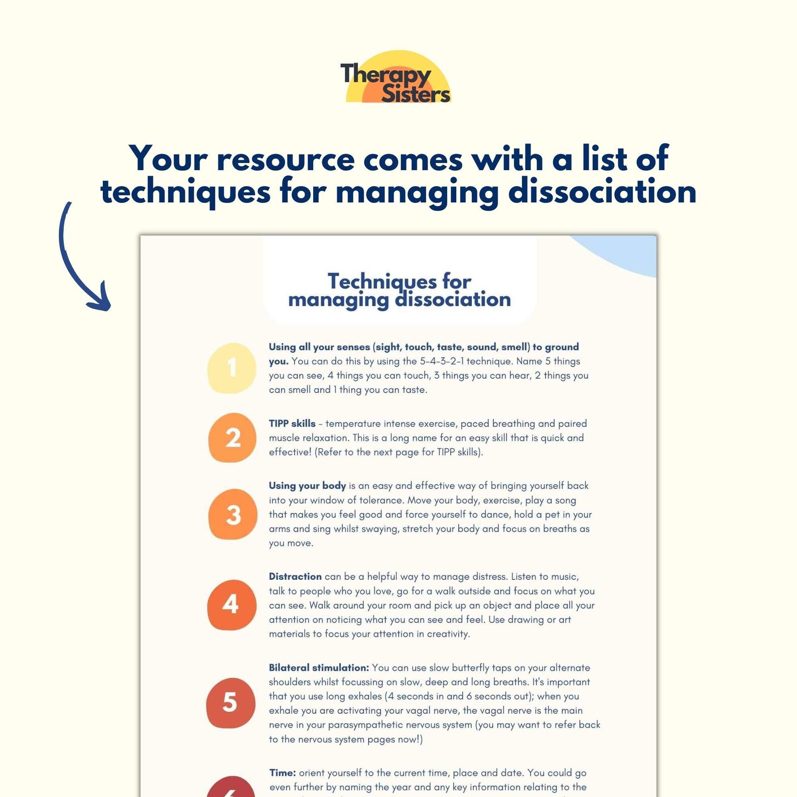 Trauma Dissociation Printouts | Trauma Therapy DBT PTSD Therapy ...