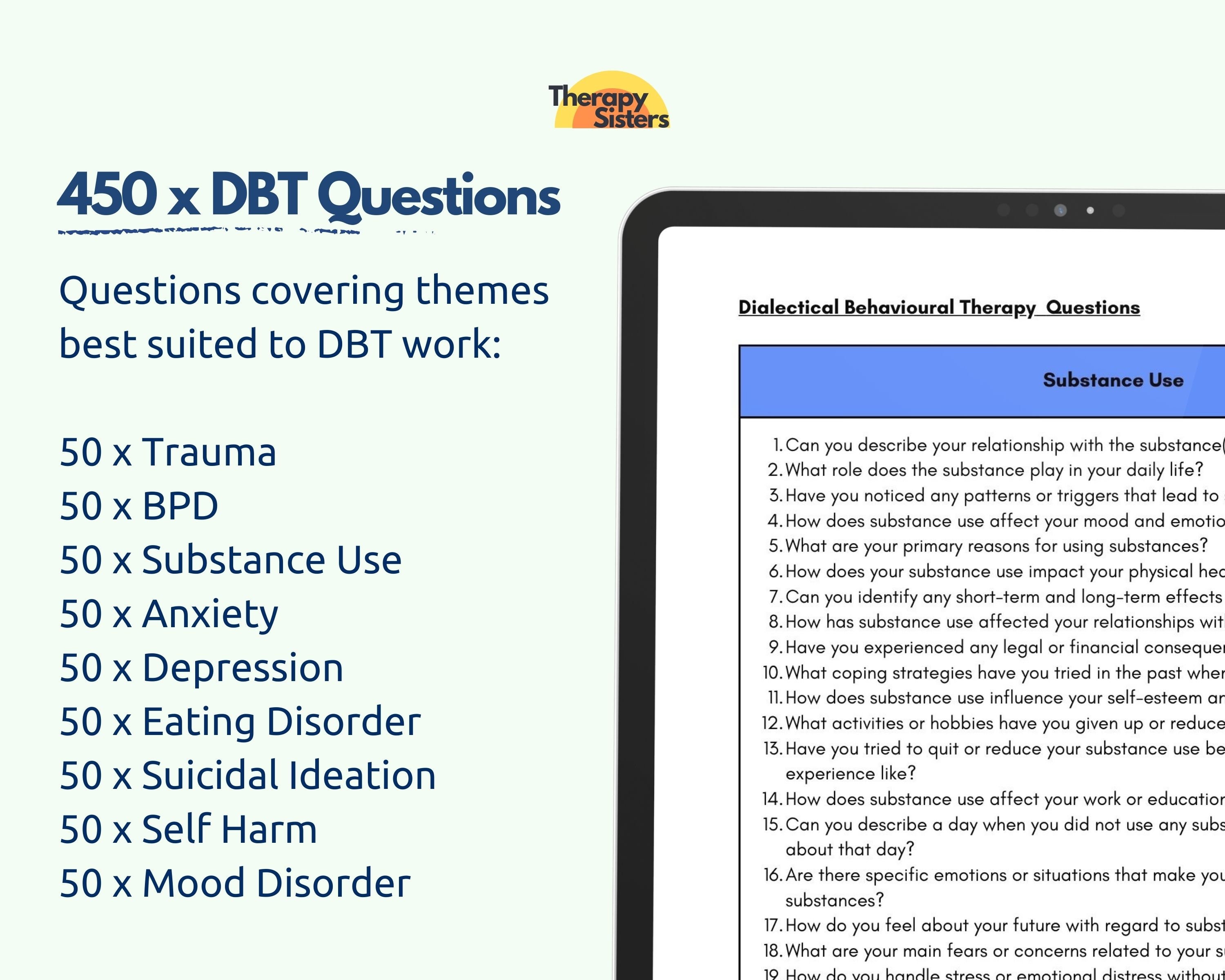 450 DBT Therapy Questions Therapy Interventions Therapy Cheat Sheet ...