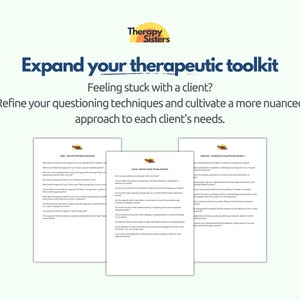 Therapist Resource Bundle | 500 Therapy Questions 200 SMART Goals for ...