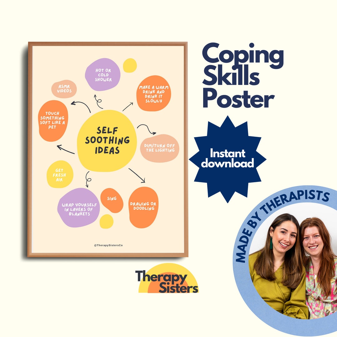 Coping Skills Poster | School Counseling Signs Posters Psychologist ...