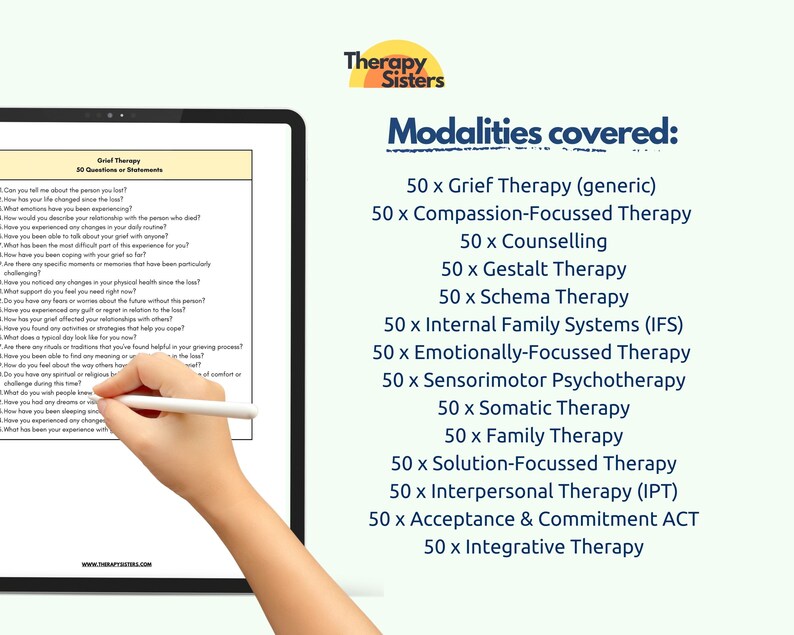 700 Grief Therapy Questions | Grief and Loss Therapy Interventions ...