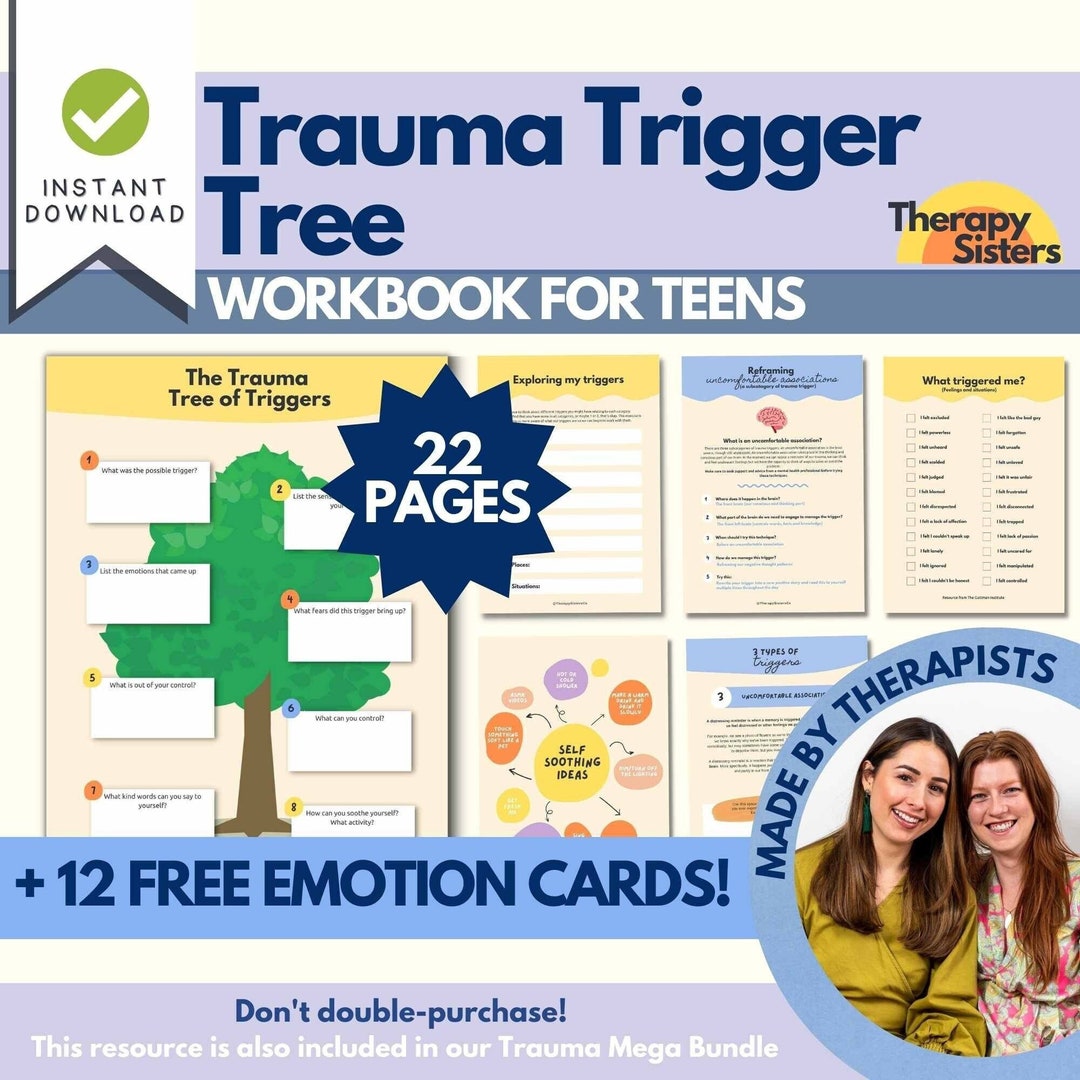 Trauma/ptsd Processing Workbook | Trauma Journal Printable CBT Anxiety ...