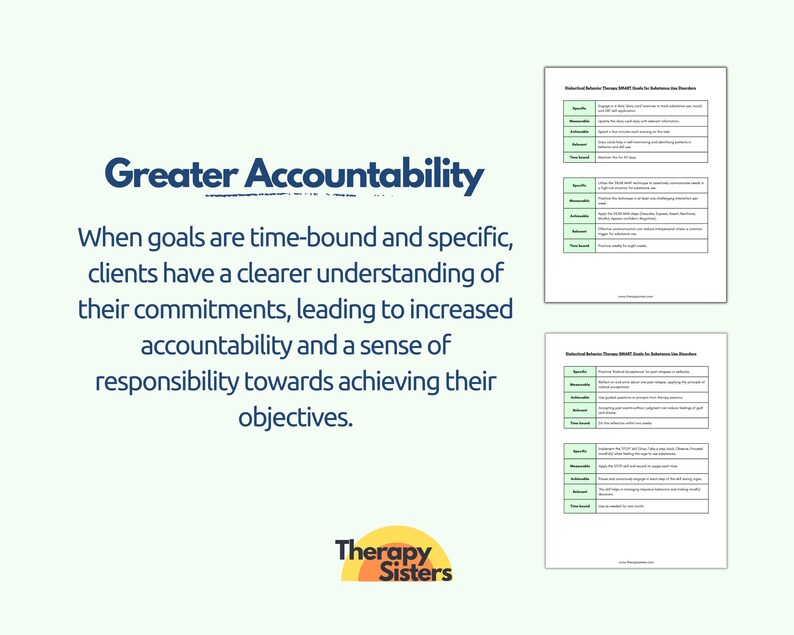 DBT SMART Goals for Sobriety and Addiction Treatment Planning ...