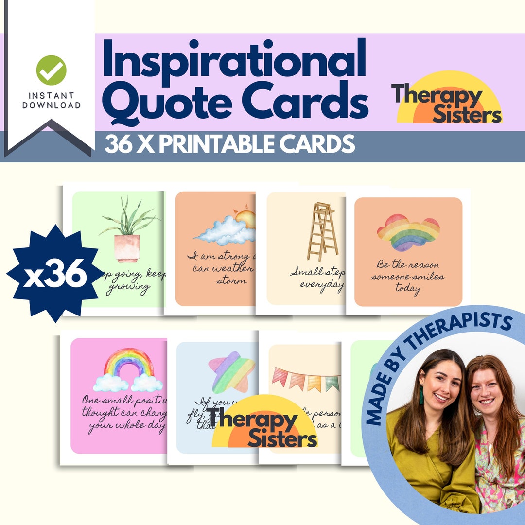 36 Inspirational Quote Cards | Positive Affirmation Cards Encouragement ...