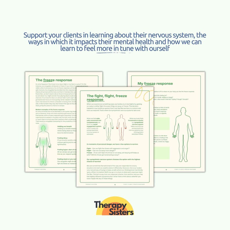 Adults Fight Flight Freeze Workbook Polyvagal Theory Nervous System ...