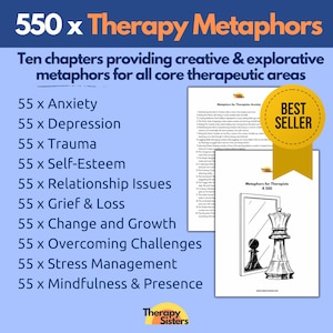 550 Therapy Metaphors Bundle Therapy Interventions Therapy Cheat Sheet ...