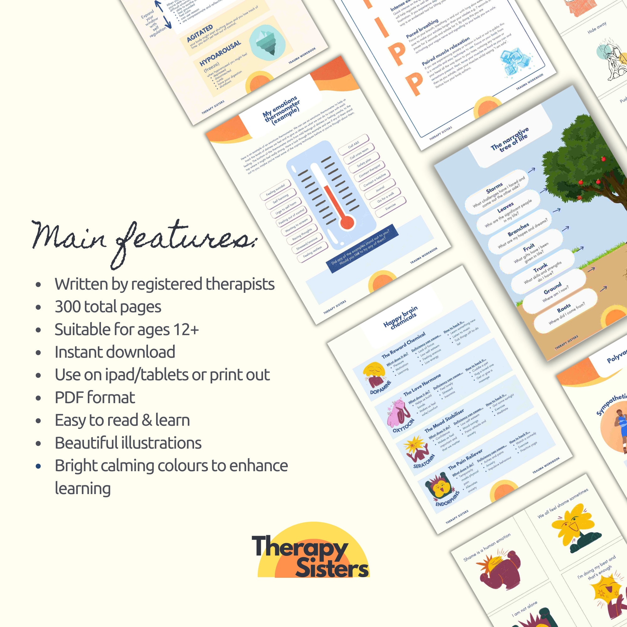 Trauma Mega Bundle Worksheets Psychoeducation Trauma Journal PTSD ...