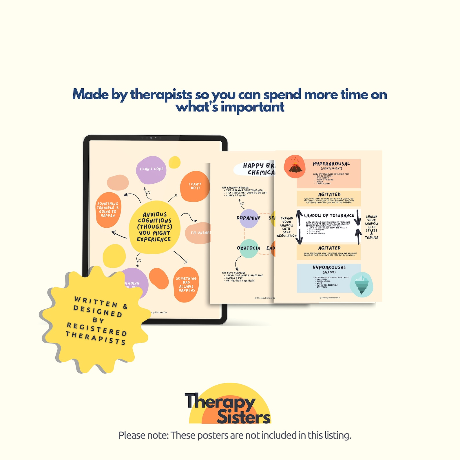 4 Mindful Exercises Posters | School Counseling Sign Poster ...