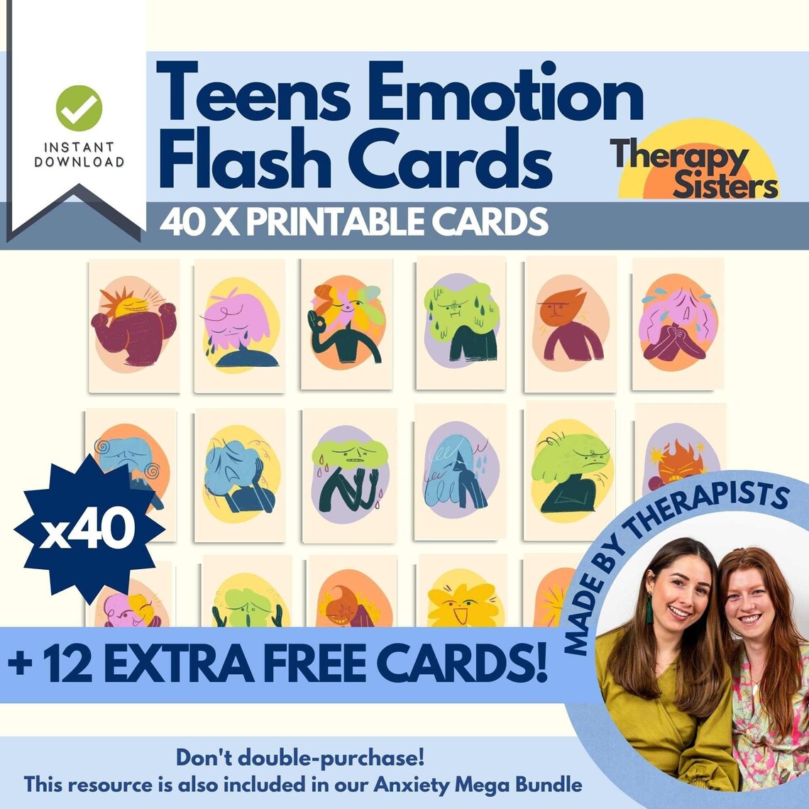40 Teen Boys Emotion Cards Conversation Starter Adolescent Emotions ...