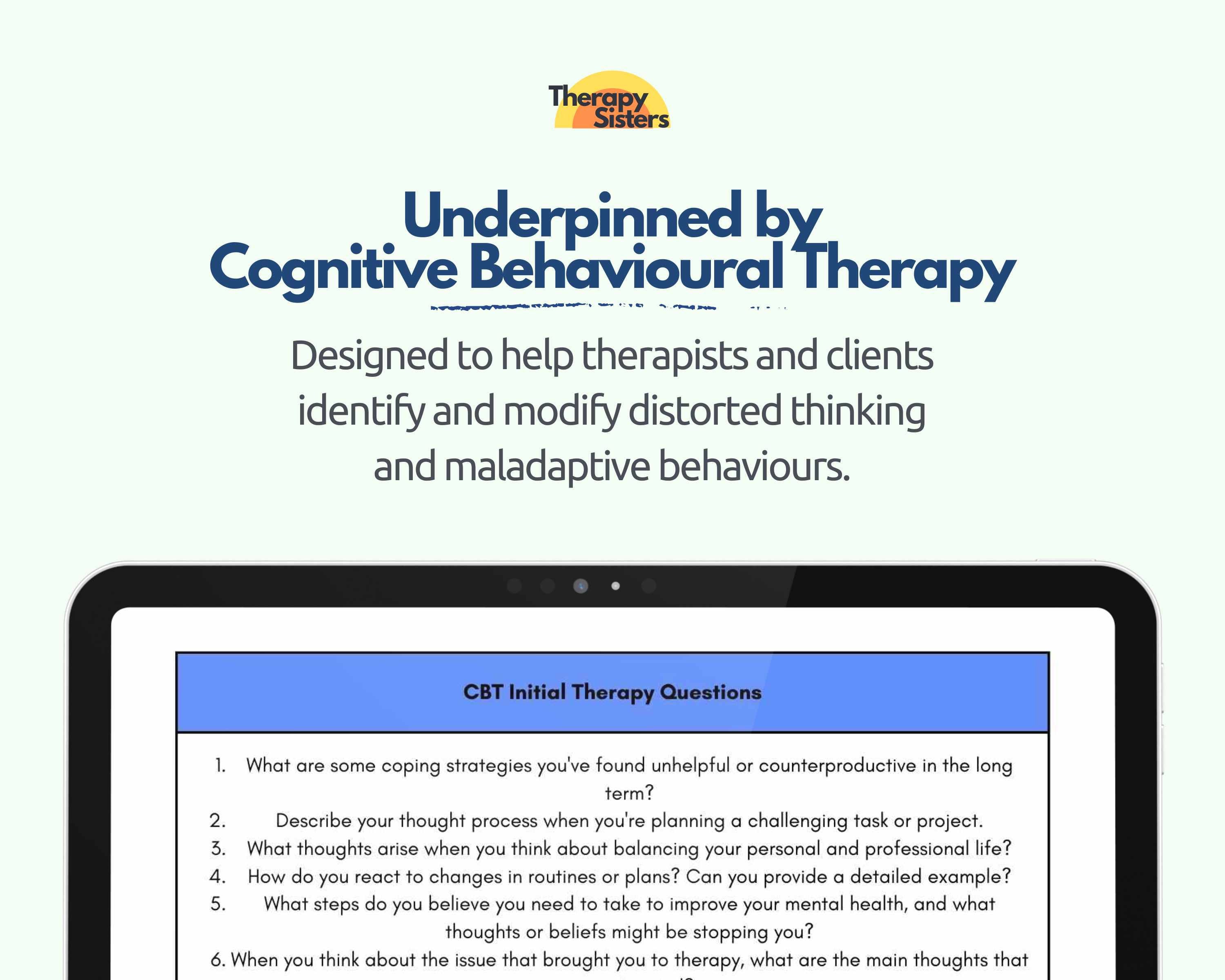 200 X CBT First Therapy Session Questions | Digital Guide for ...