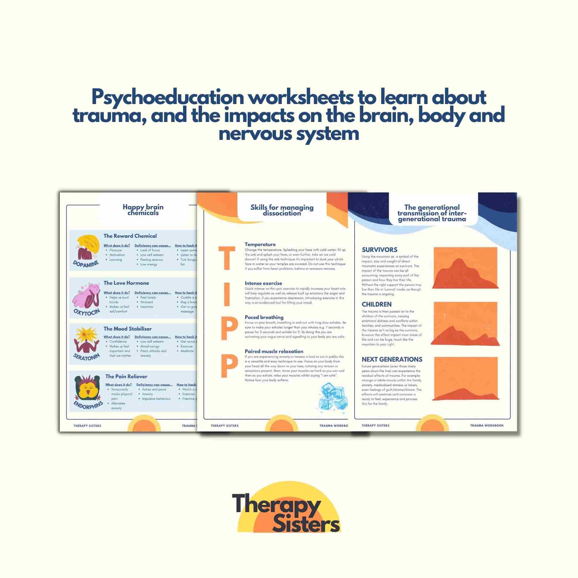 Trauma Psychoeducation Workbook Trauma Journal Printable CBT - Etsy